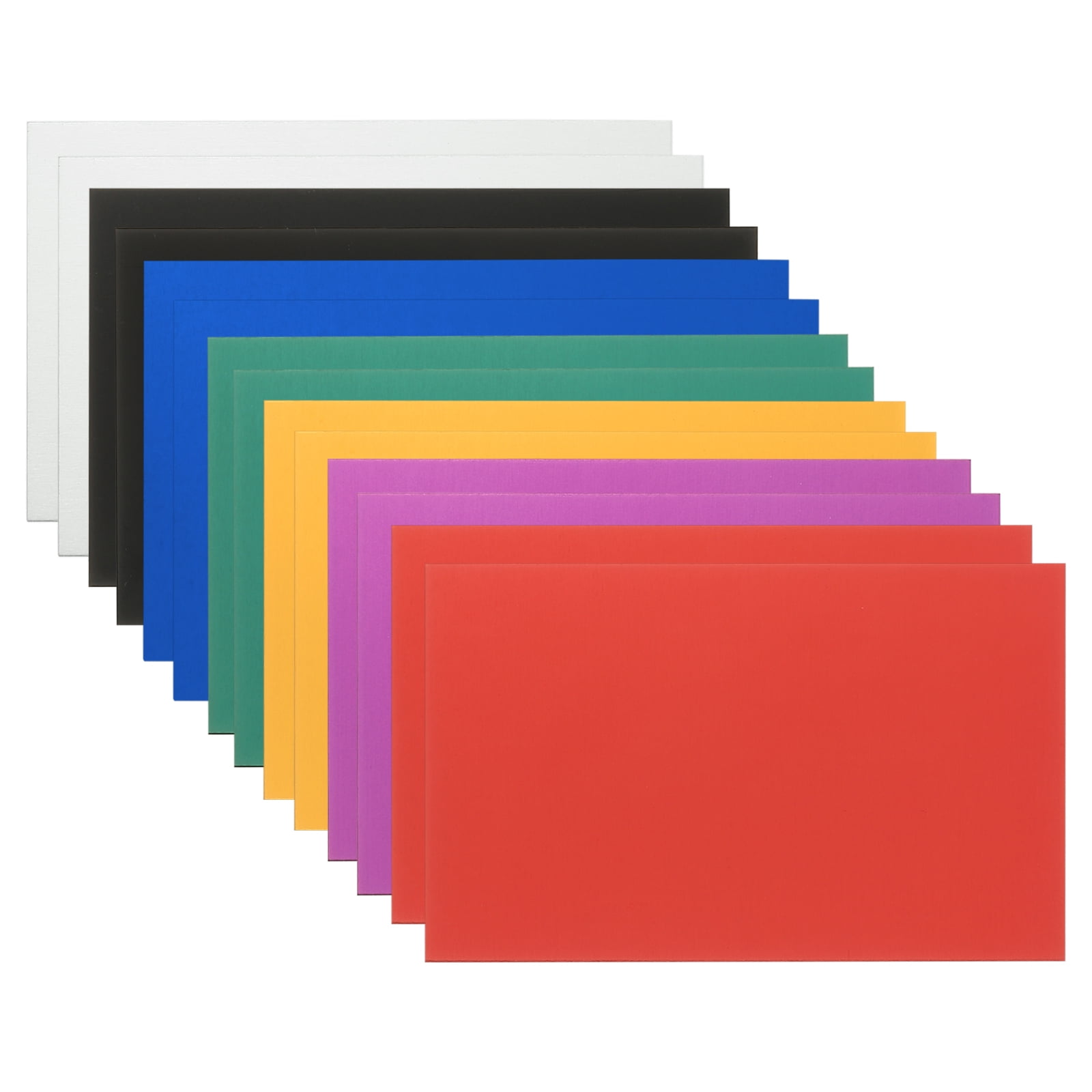 Uxcell Anodized Aluminum Sheet Metal, Laser Plates Engraving Blanks ...