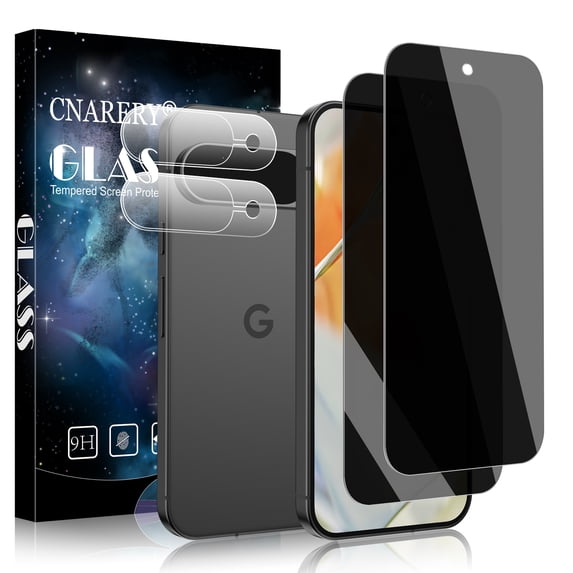 [2+2] 2 Packs for Google Pixel 9 Privacy Tempered Glass Screen ...