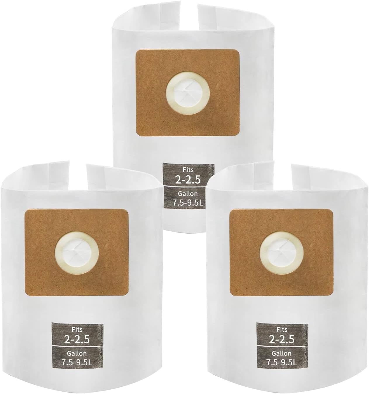 2-2.5 Gallon Collection Bag,3-Pack,90668, Compatible with Shop-Vac ...