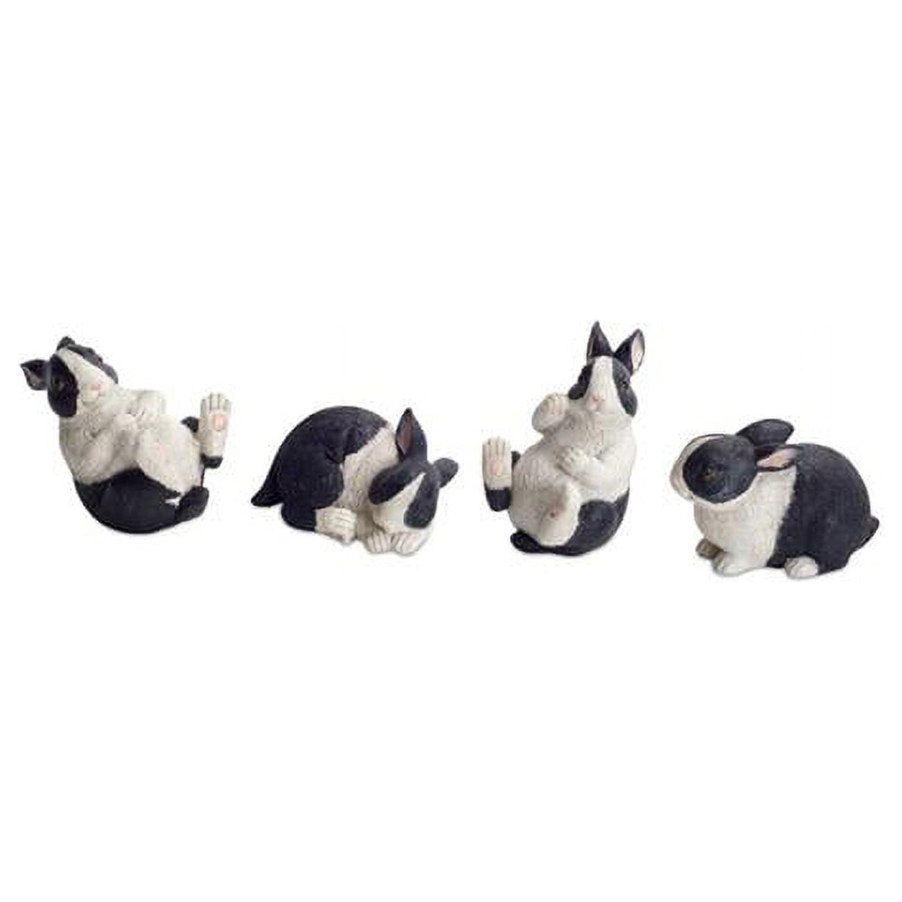 2 & 2.5 in. Resin Rabbit Figurines, Black & White - Set of 16 - Walmart.com