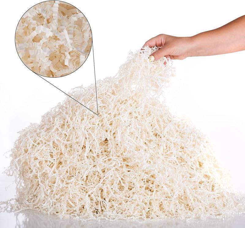 2.2 LB Kraft Shredded Paper for Gift Baskets, Effective Crinkle Paper ...