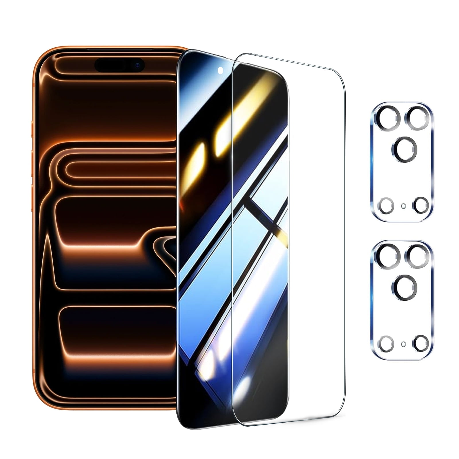 [2+2 Pack] AMAGA Compatible with iPhone 17 Pro Max HD + Privacy Screen ...