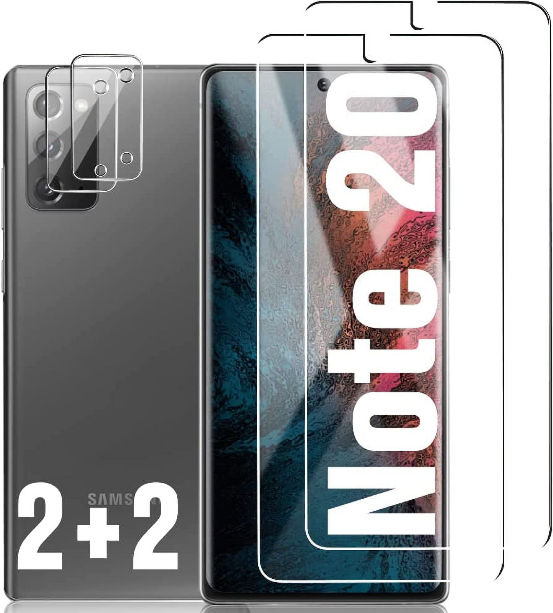 Samsung Galaxy Note 20 5G [2+2 Pack] Tempered Glass Screen & Camera ...