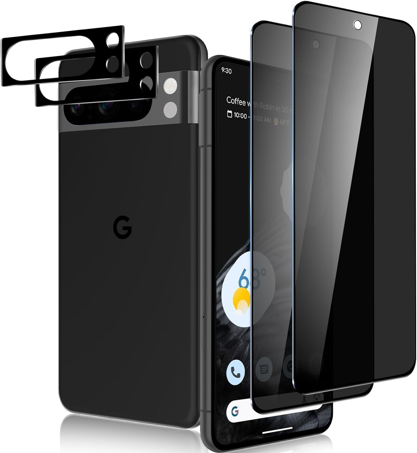 [2+2 Pack] for Google Pixel 8 Pro Privacy Screen Protector and Camera ...