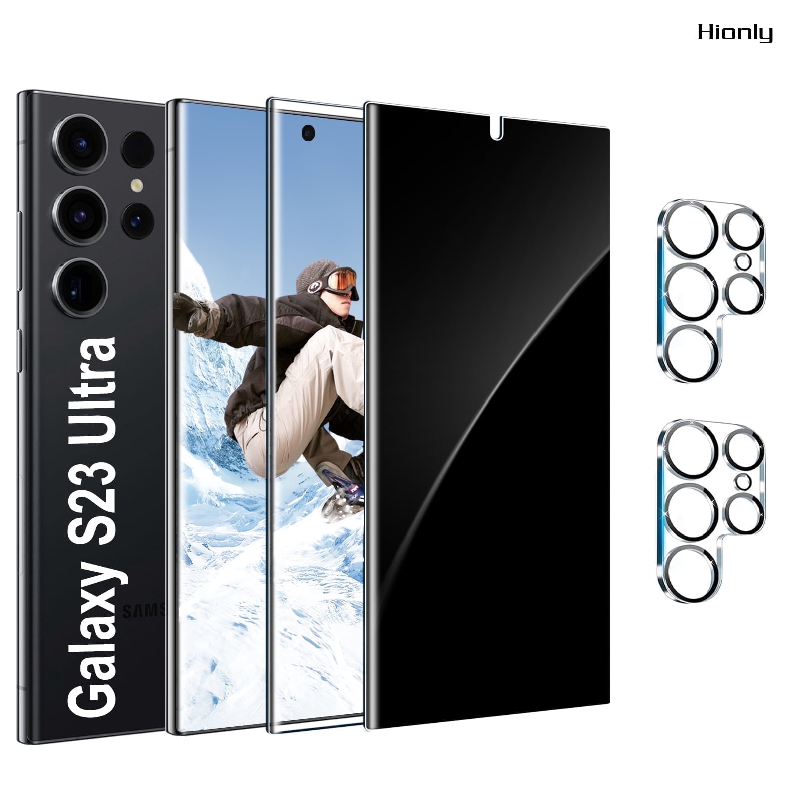 [2+2 Pack] Hionly for Samsung Galaxy S23 Ultra HD Privacy Screen ...