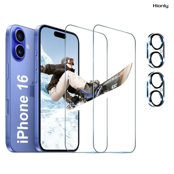 mlp001 for iPhone 16 Pro Screen Protector 6.3", [TOP 9H+ Hardness ...