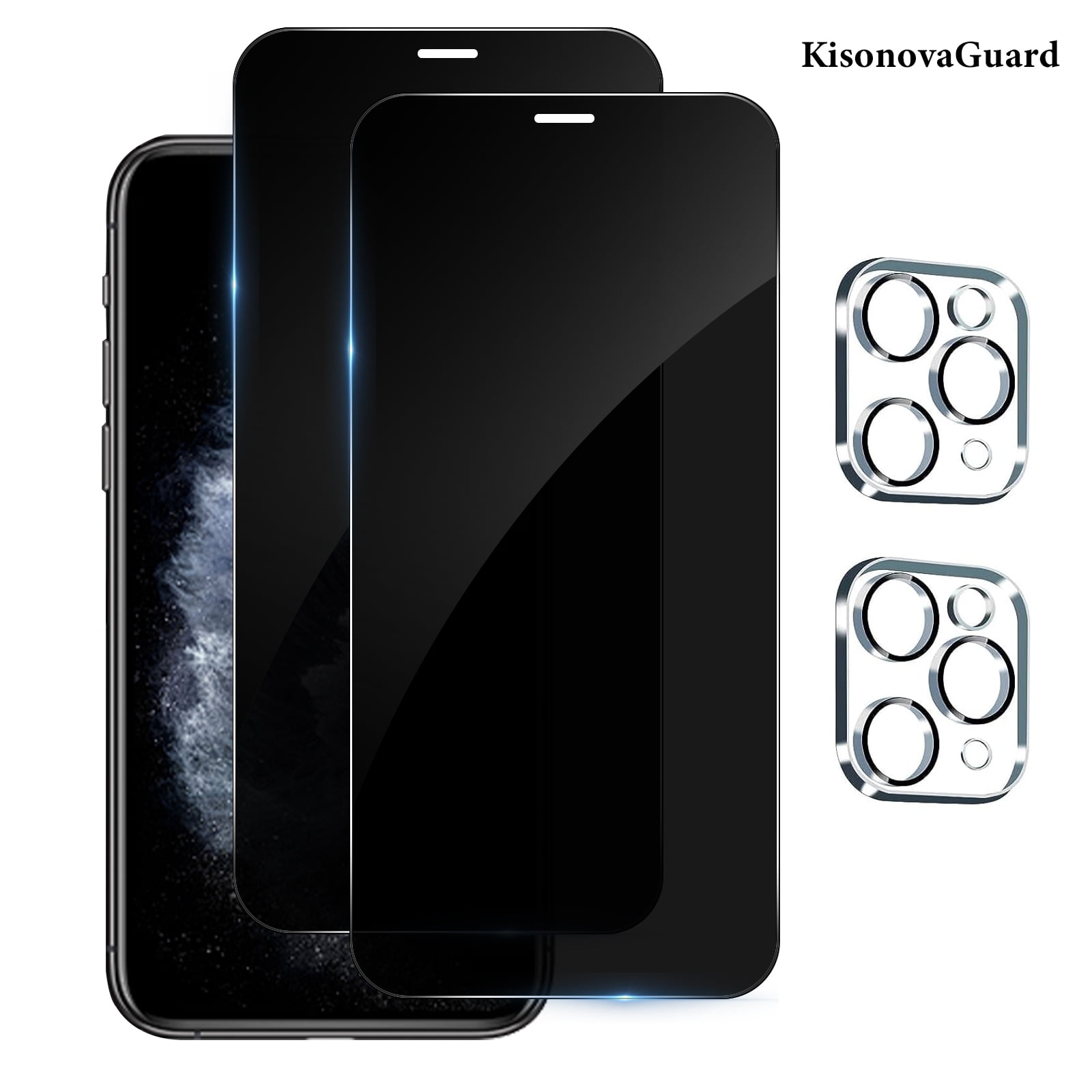[2+2 Pack] KisonovaGuard for iPhone 11 Pro Privacy Screen Protector ...