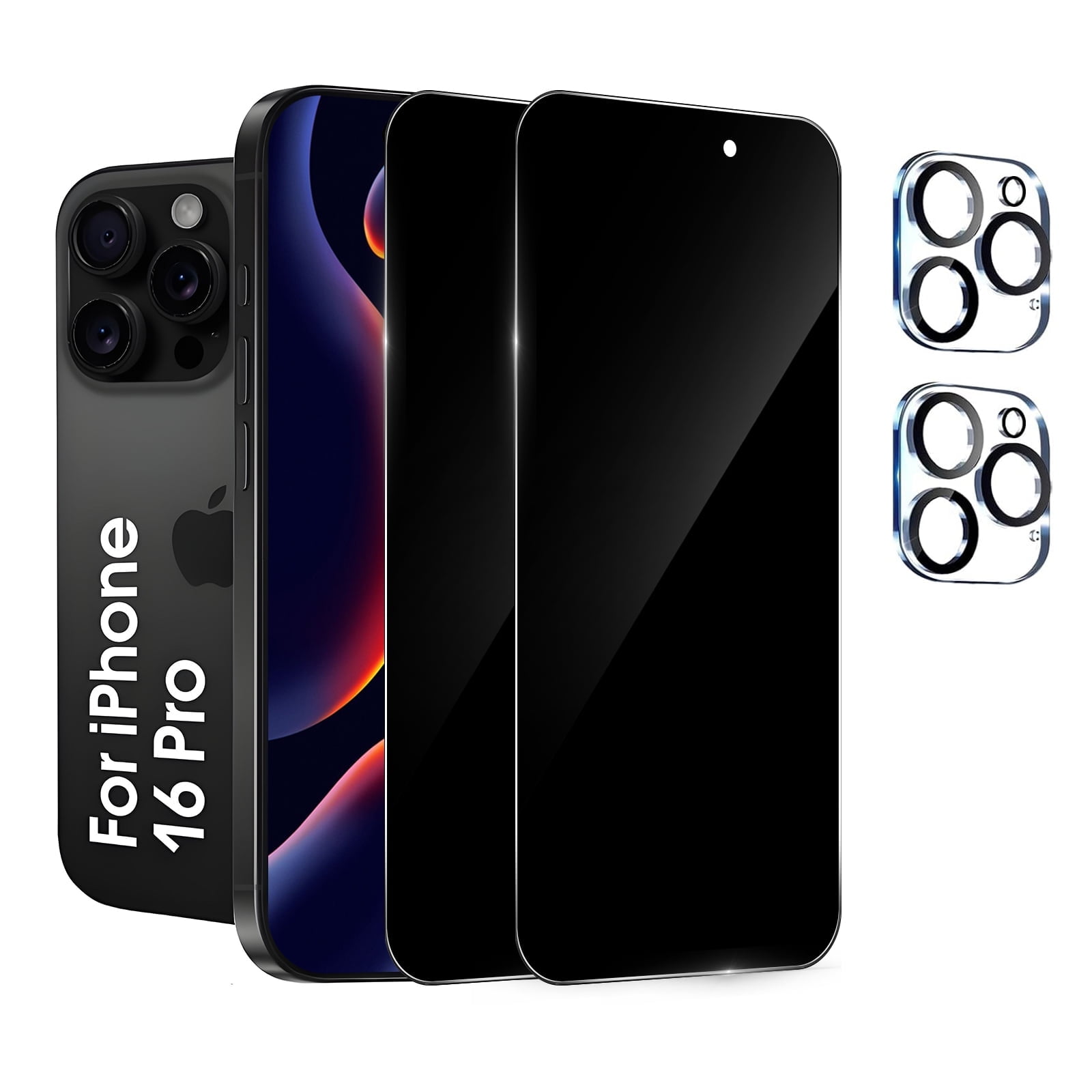 [2+2 Pack] We Life Compatible with iPhone 16 Pro Privacy Screen ...