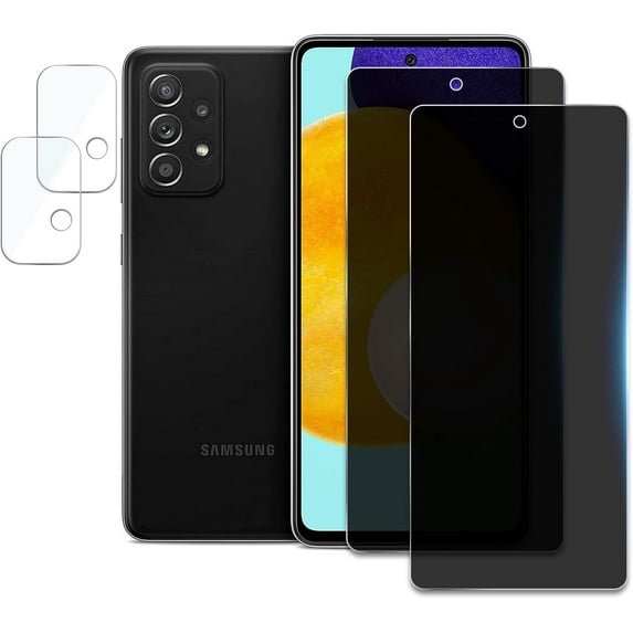 [2+2 Pack] Privacy Screen Protector for Samsung Galaxy A52 5G, Anti-Spy ...