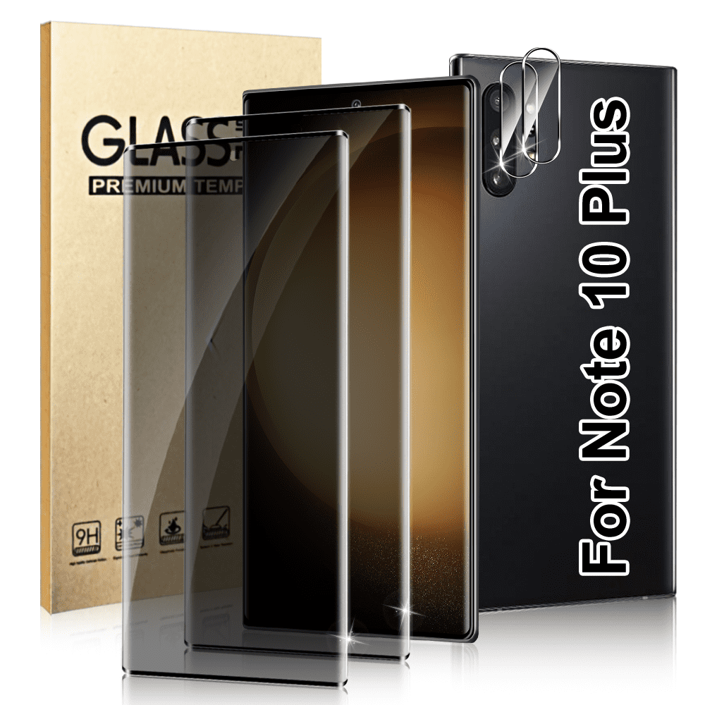[2+2 Pack] Privacy Screen Protector for Samsung Galaxy Note 10 Plus ...