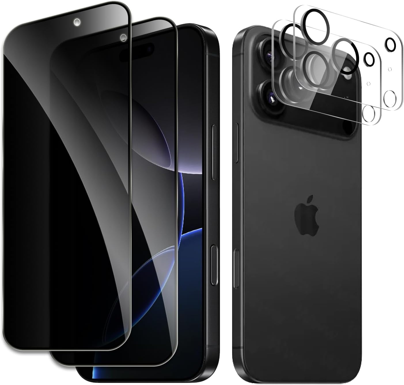 [2+2 Pack] Privacy Screen Protector for iPhone 17 Pro, Anti-Spy ...