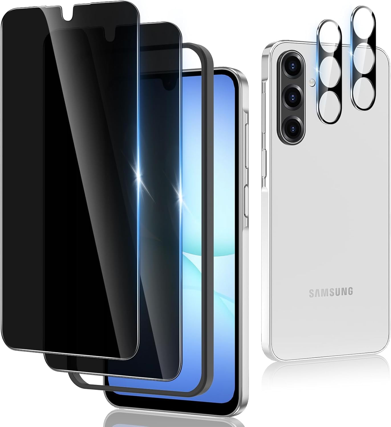 2+2 Pack for Samsung Galaxy A17 5G / 4G Privacy Screen Protector ...