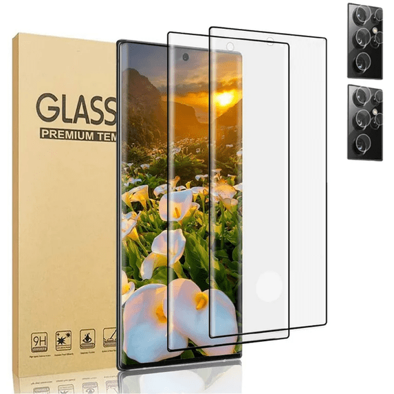 (2+2 Pack) for Samsung Galaxy S22 Ultra 5G Screen Protector & Camera ...