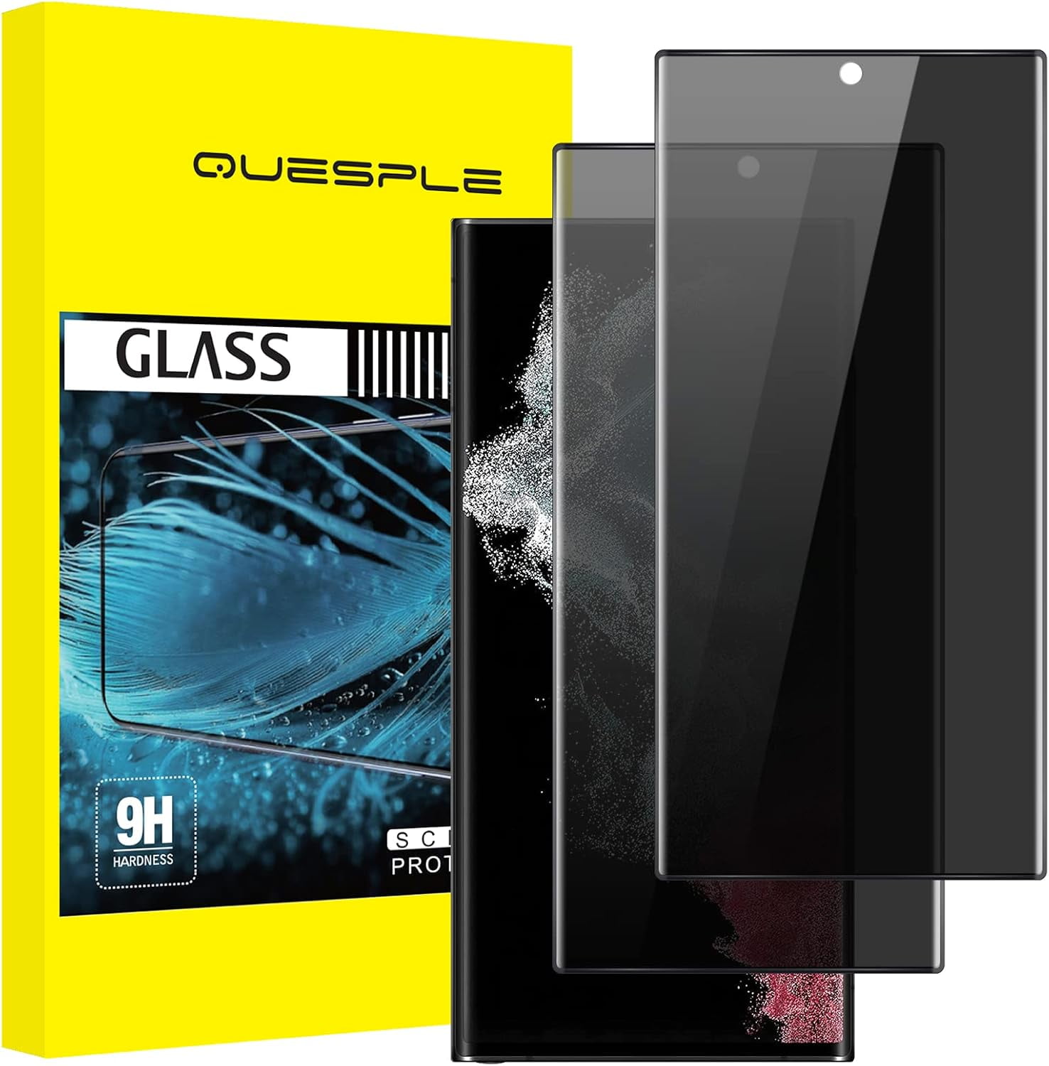 2+2 Pack for Samsung Galaxy S22 Ultra Privacy Screen Protector 6.8 Inch ...