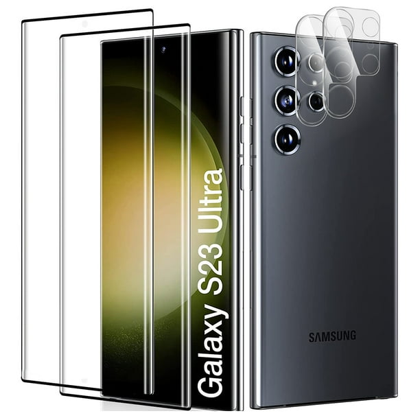 [2+2 Pack] for Samsung Galaxy S23 Ultra Screen Protector & Camera Lens ...