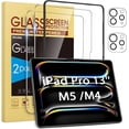 2+2 Pack Screen Protector for iPad Pro 13 inch M5/M4 (2025/2024-8th 7th ...