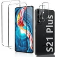 Samsung Galaxy S21 Plus 5G Screen Protector - [2+2 Pack] Tempered Glass ...