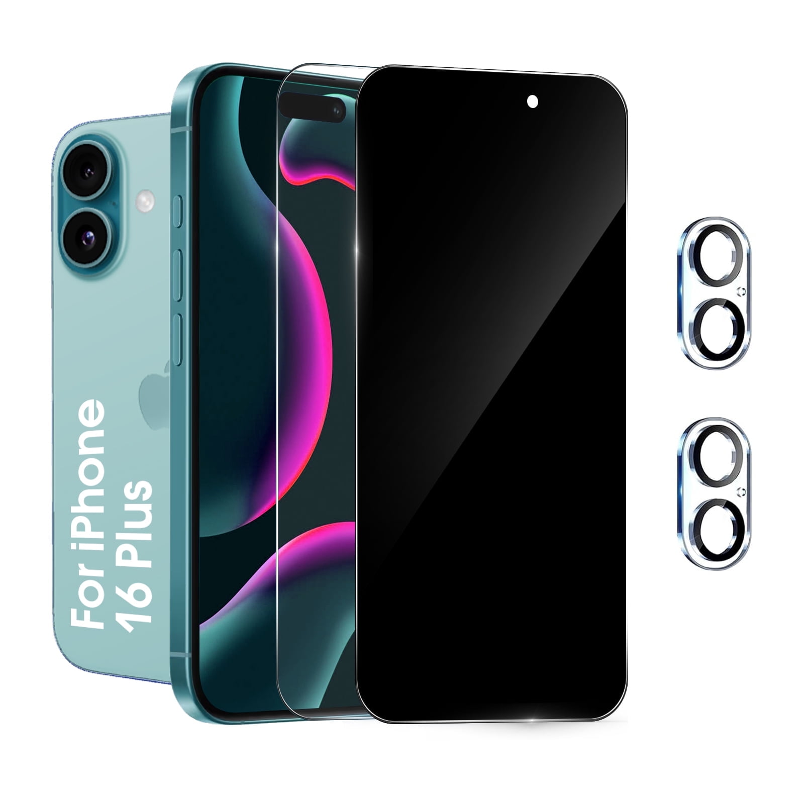 [2+2 Pack]We Life Compatible with iPhone 16 Plus Screen Protector, HD ...