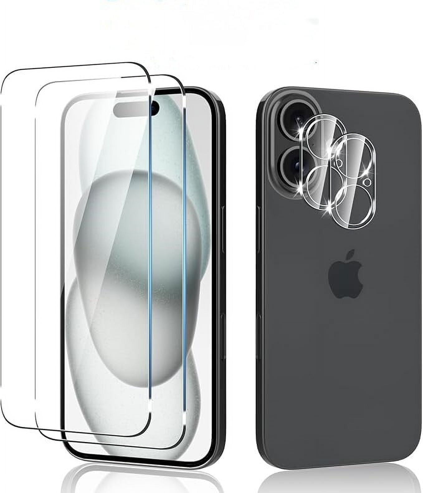 (2+2) Pack for iPhone 16 Plus Screen Protector With Camera Lens ...