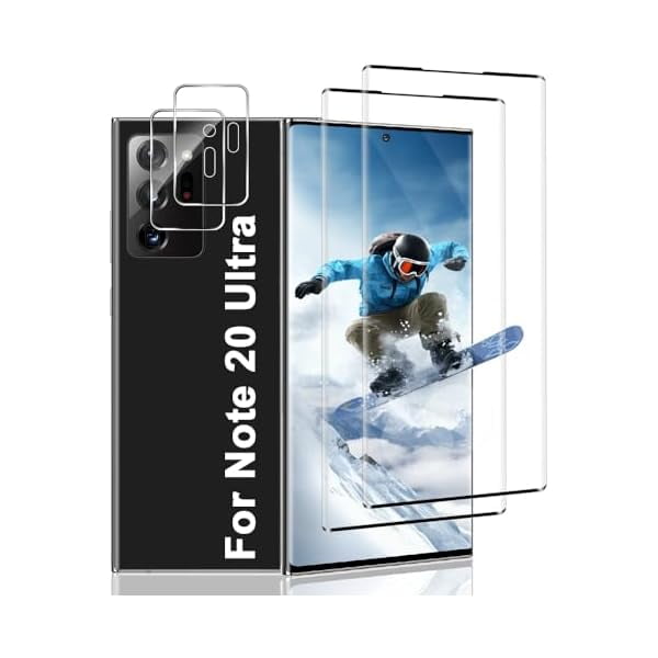 2+2 Packs for Galaxy Note 20 Ultra Screen Protector and Camera Lens ...