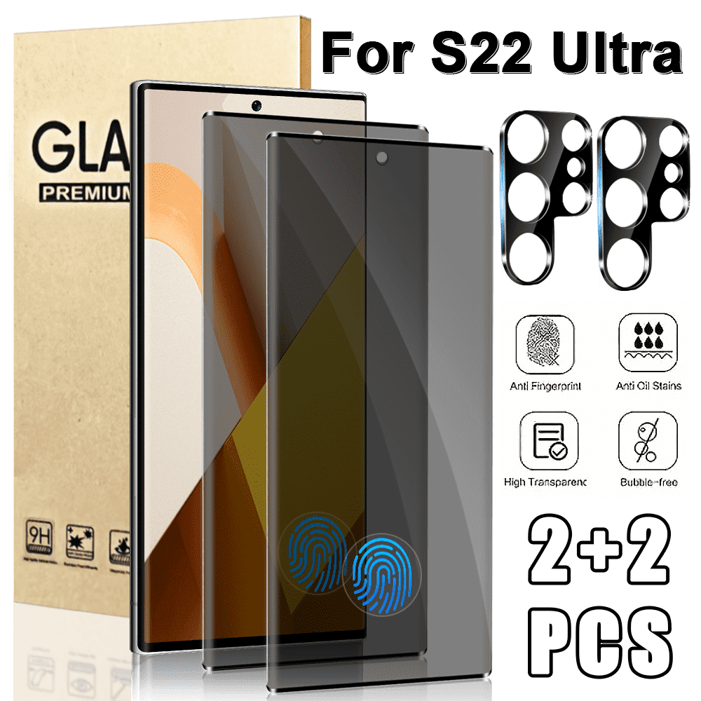 (2+2 Packs) Privacy Full Privacy Screen Protector For Samsung Galaxy ...