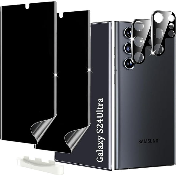 [2+2 Packs] for Samsung Galaxy S24 Ultra Privacy Screen Protector with ...