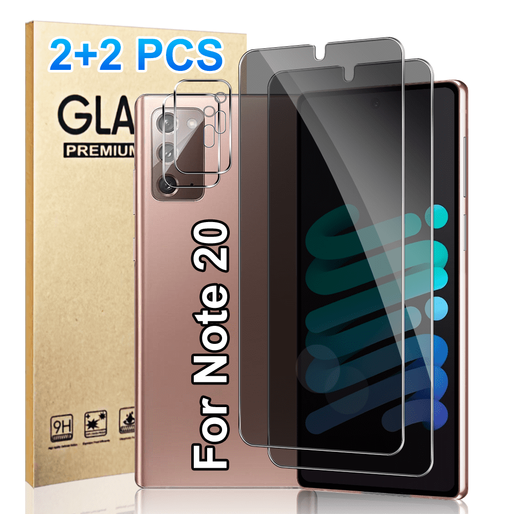 [2+2 Packs] Suitable For Note 20 Privacy Screen Protector With Camera ...