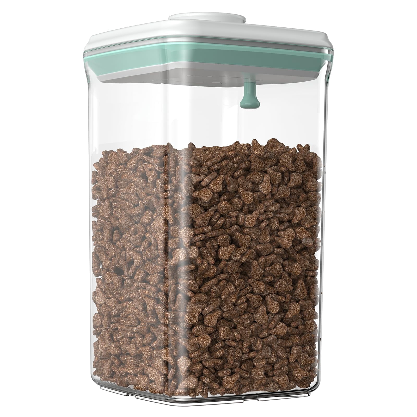 2.2 Qt Pet Food Storage Jar, Stackable One-Touch Opening Container for ...
