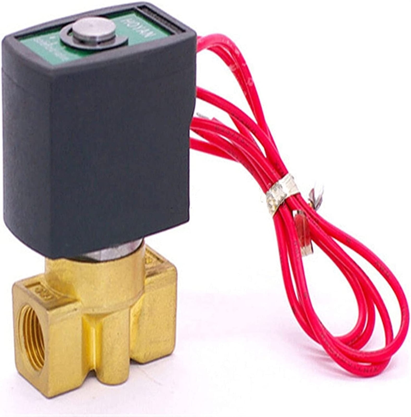 2/2 Way Direct Acting N/C Brss G1/4inch Hot Water Small Solenoid Valve Seal Orifice 6mm Useful ...