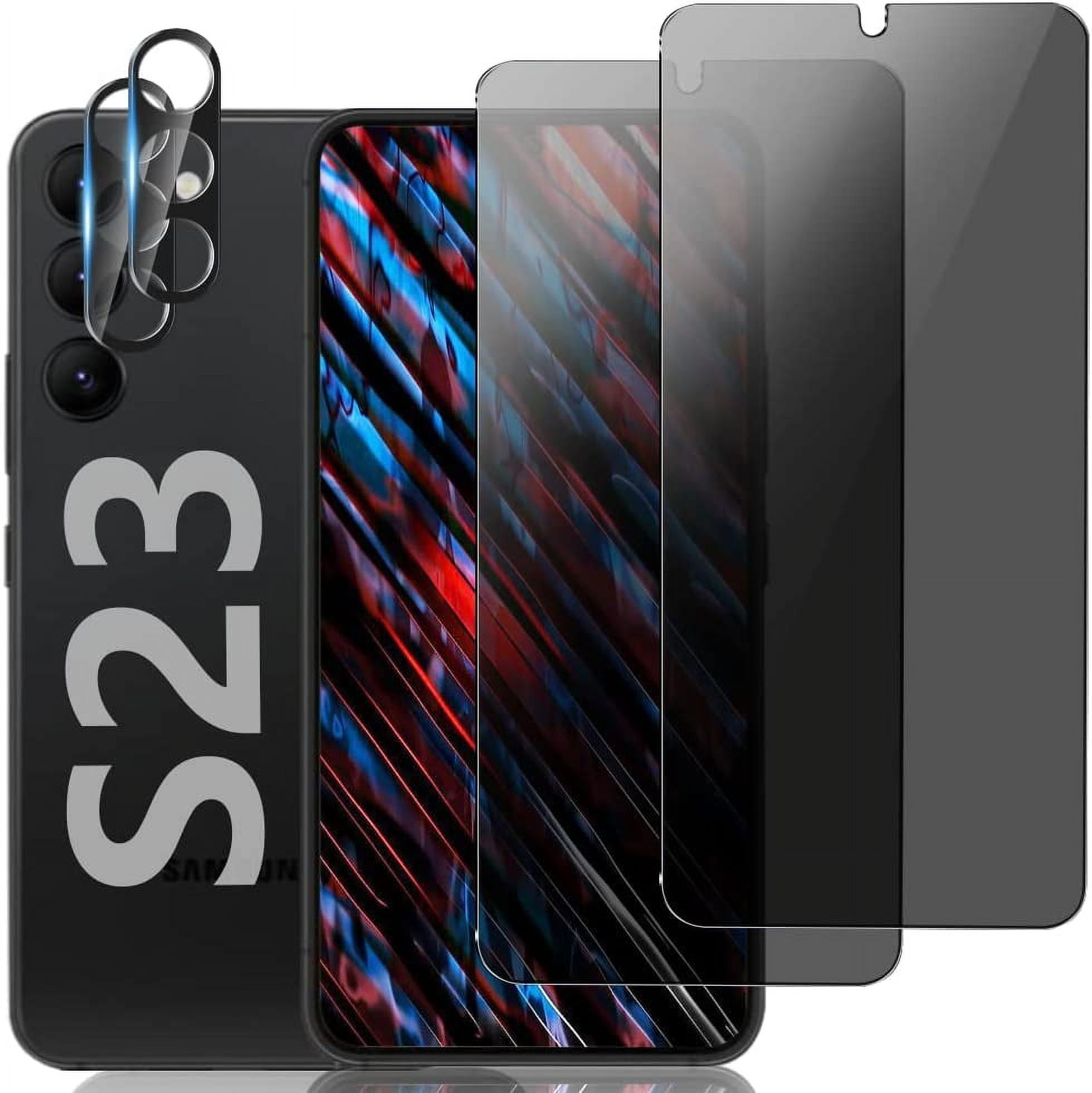 [2+2 packs] Samsung Galaxy S23 Privacy Screen Protector + Camera lens ...