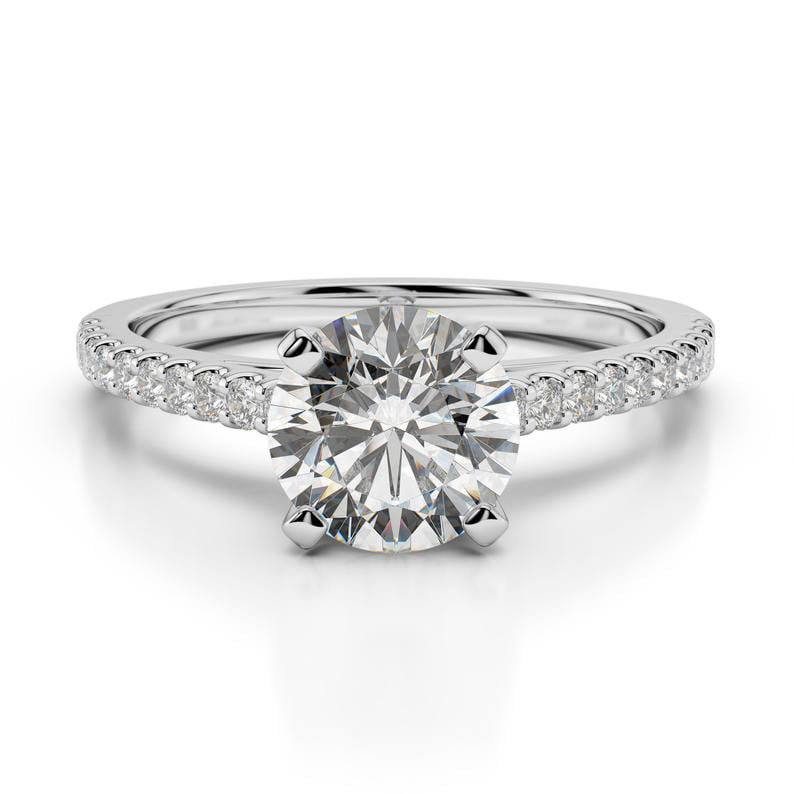 2.20 Ct Brilliant Round Cut Diamond Bridal Rings Solid 950 Platinum ...
