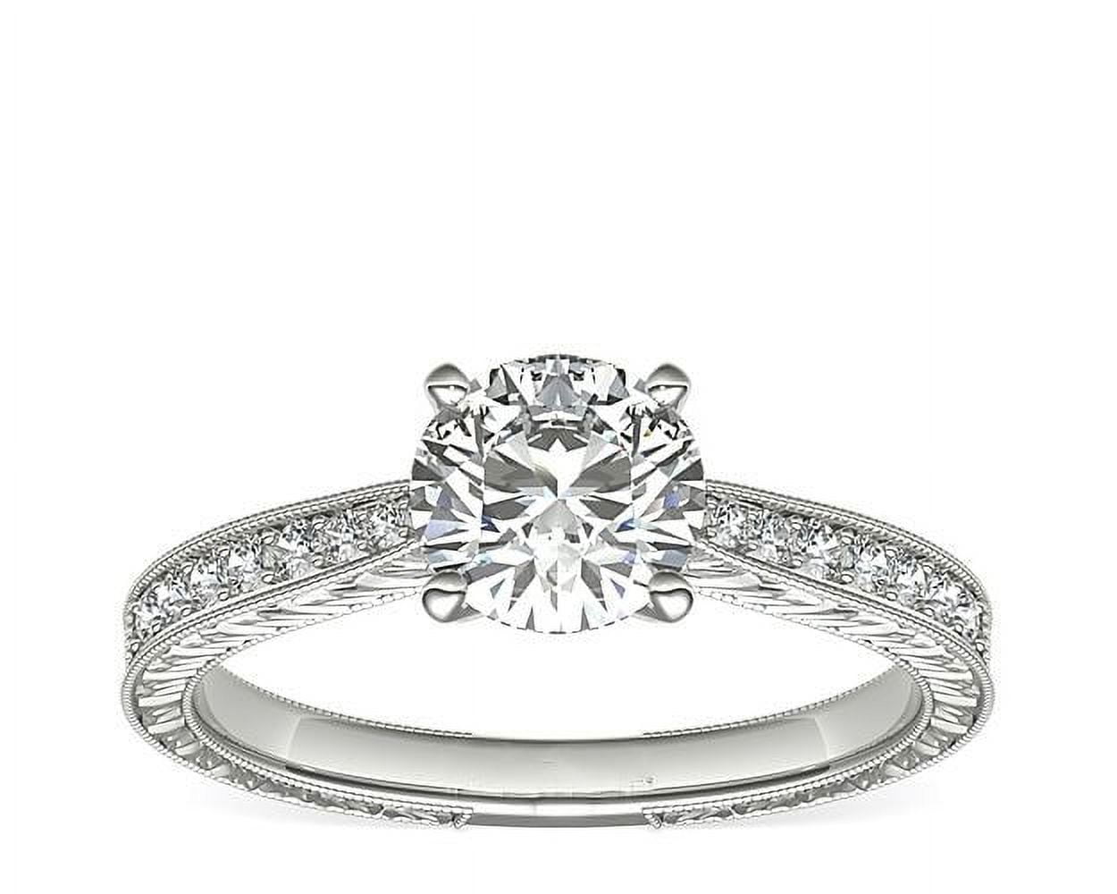 2.20 Ct Round Cut Natural Diamond Solitaire Latest Weding Ring for Gift ...