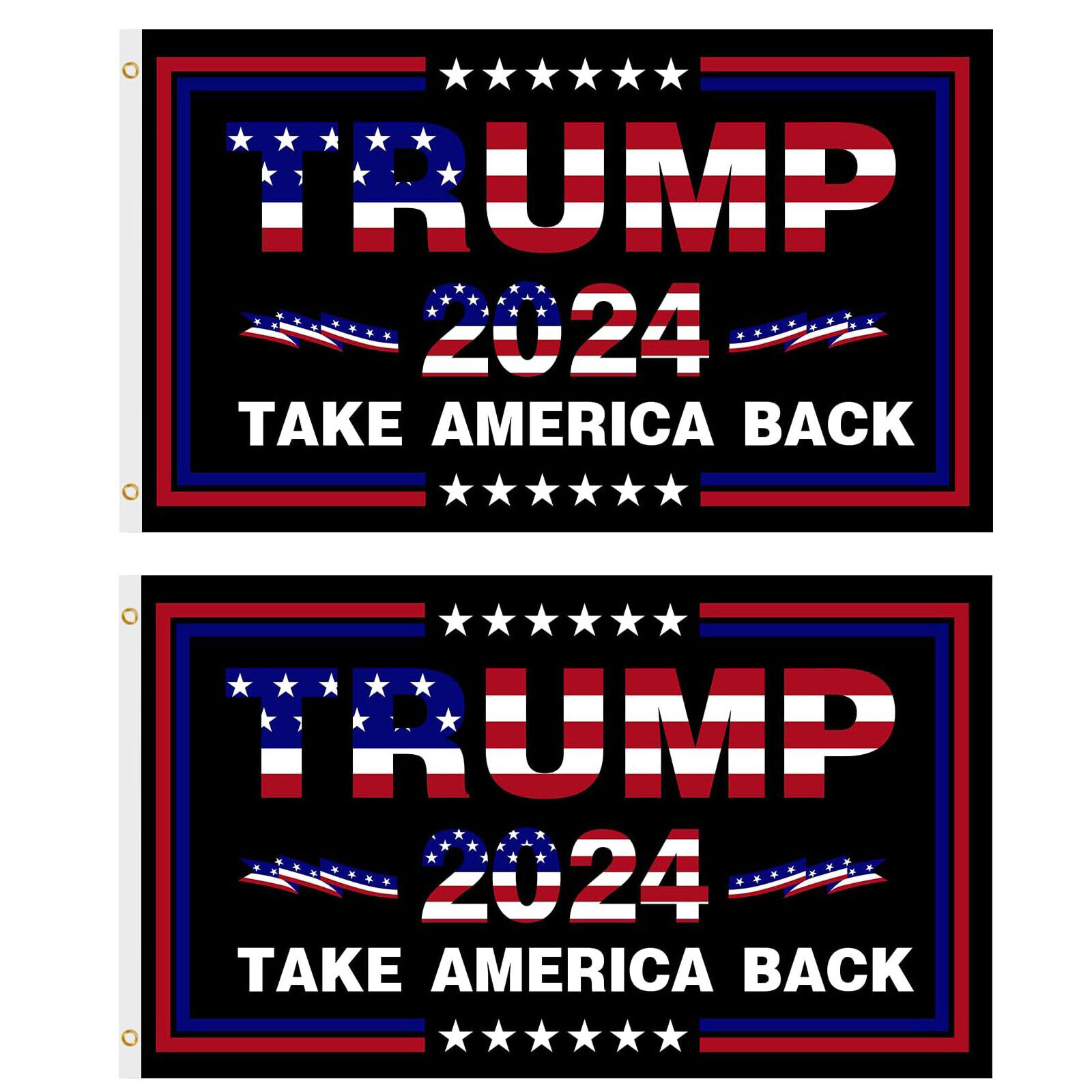 2 2024 Take America Back Flag 3x5 Ft for MEGA support and stand with ...