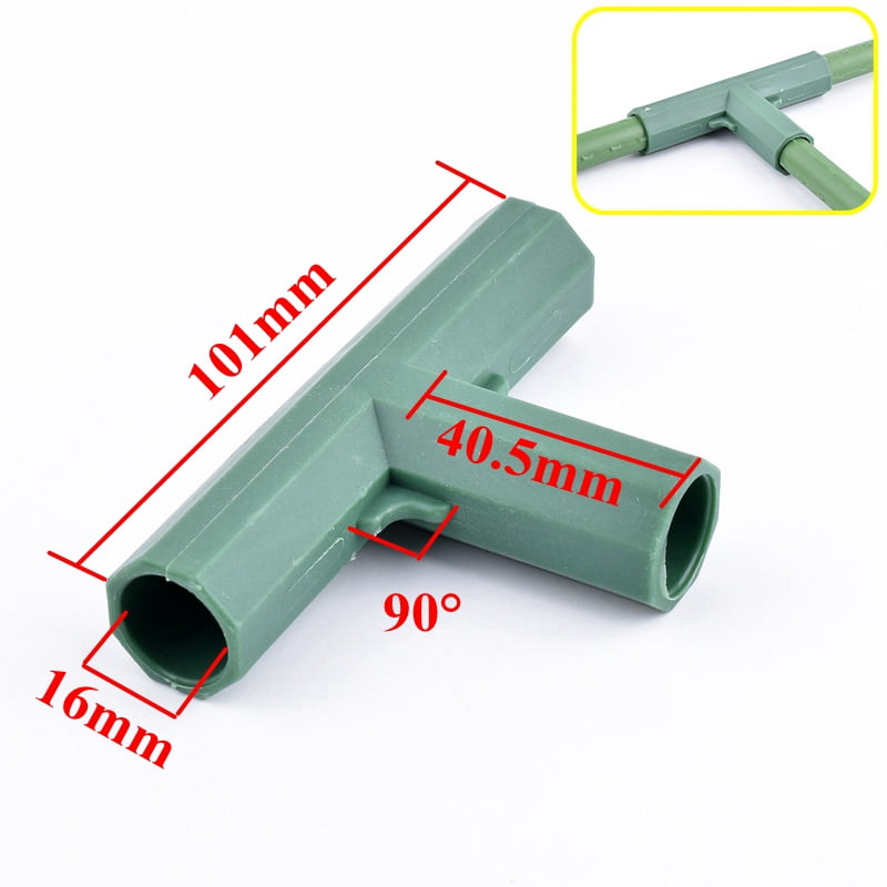2-20Pcs 3-way 4-way Plant Flower Stand Connectors Garden Greenhouse ...