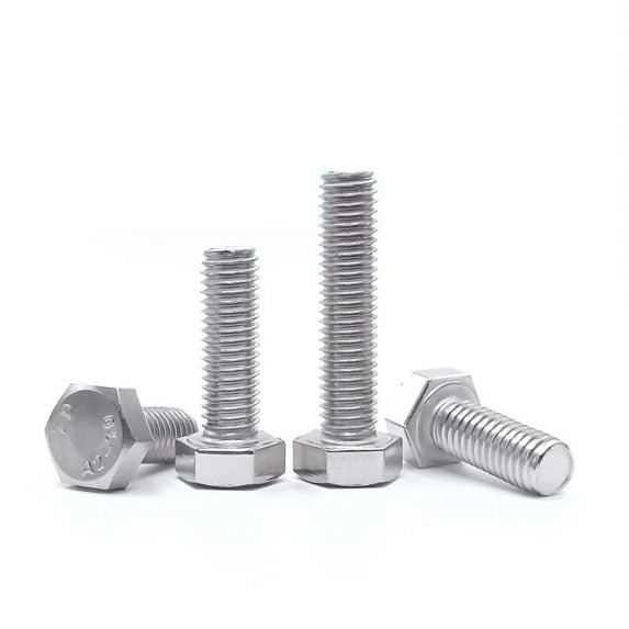 2-20pcs M3 M4 M5 M6 M8 M10 M12 A2-70 304 Stainless Steel Metric Thread DIN933 External Outside ...