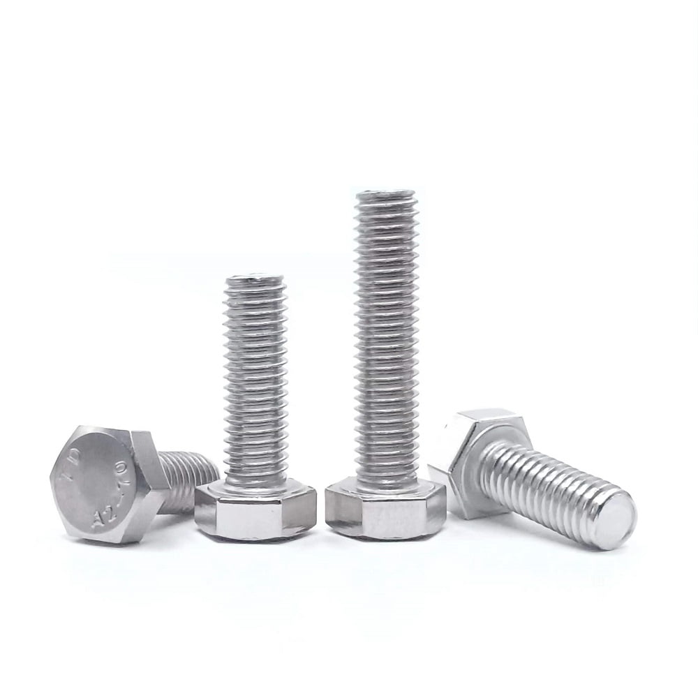 2-20pcs M3 M4 M5 M6 M8 M10 M12 A2-70 304 Stainless Steel Metric Thread DIN933 External Outside ...