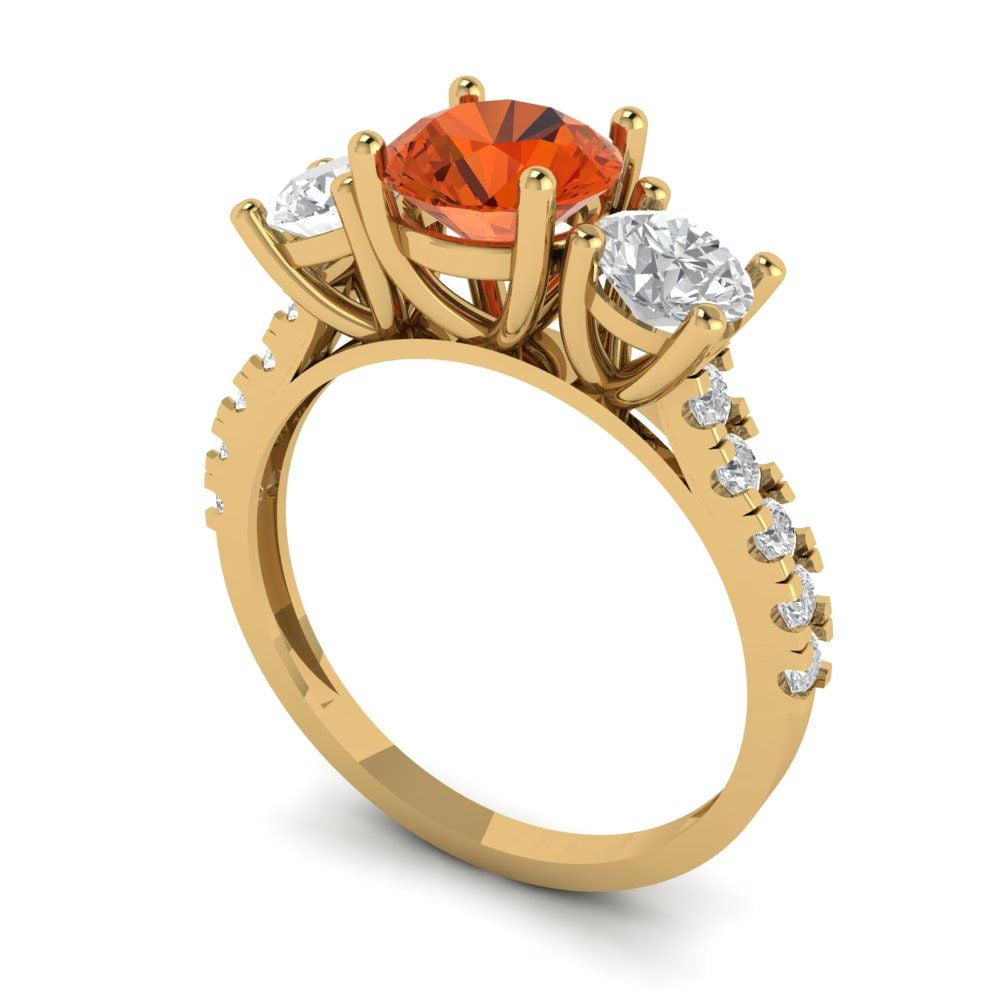 2.21ct Oval Cut Green Emerald 14k Yellow Gold Engraving Statement ...