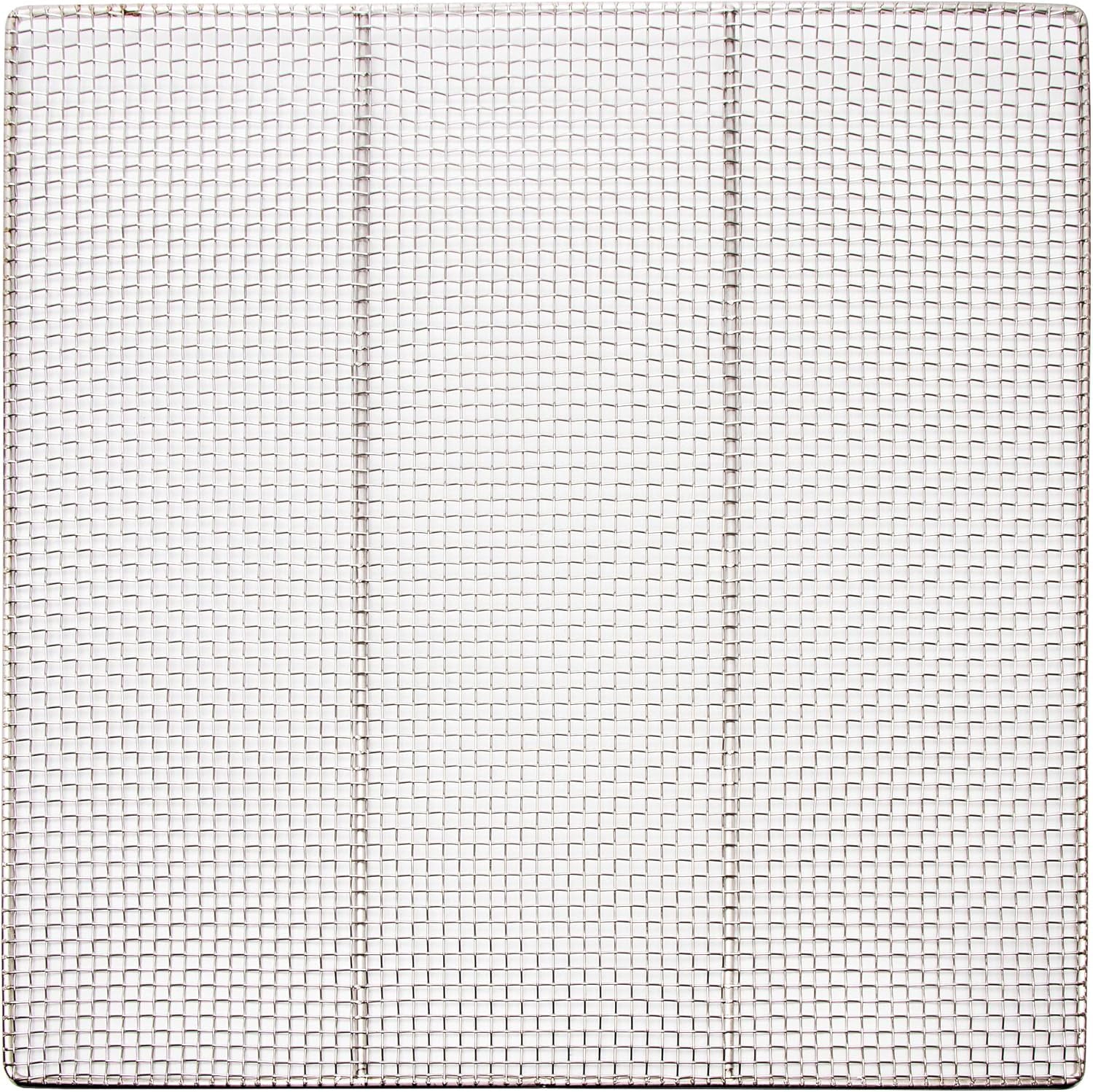 2 23" x 23" DN-FS23N Heavy Duty 16 Gauge 3-mesh Stainless Steel Woven ...