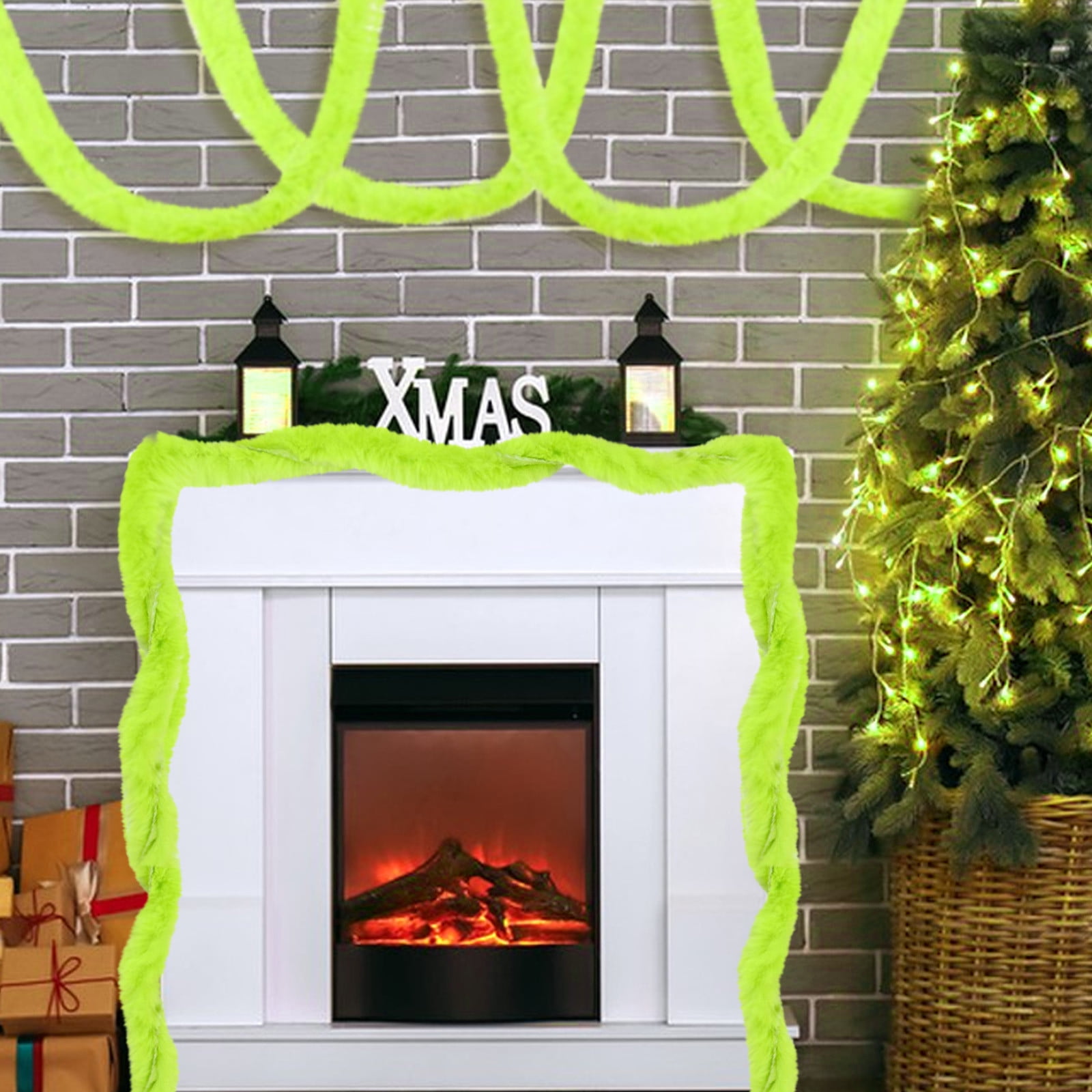 2*236in Green Christmas Decor Ribbon Straps Ornament for Wreath ...