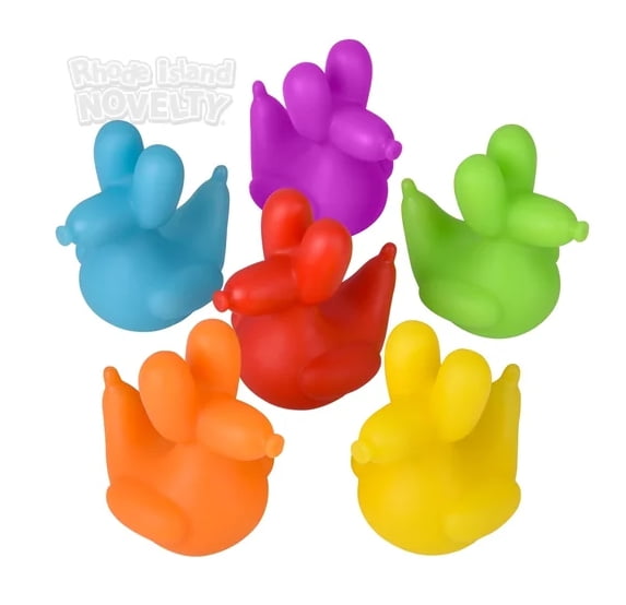 2.25" Balloon Dog Rubber Ducks - 12 Piece Assortment Bag - Walmart.com