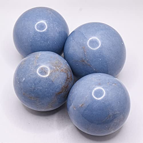 2.25" Blue Angelite Sphere Polished Natural Angel/Angelic Stone Ball ...