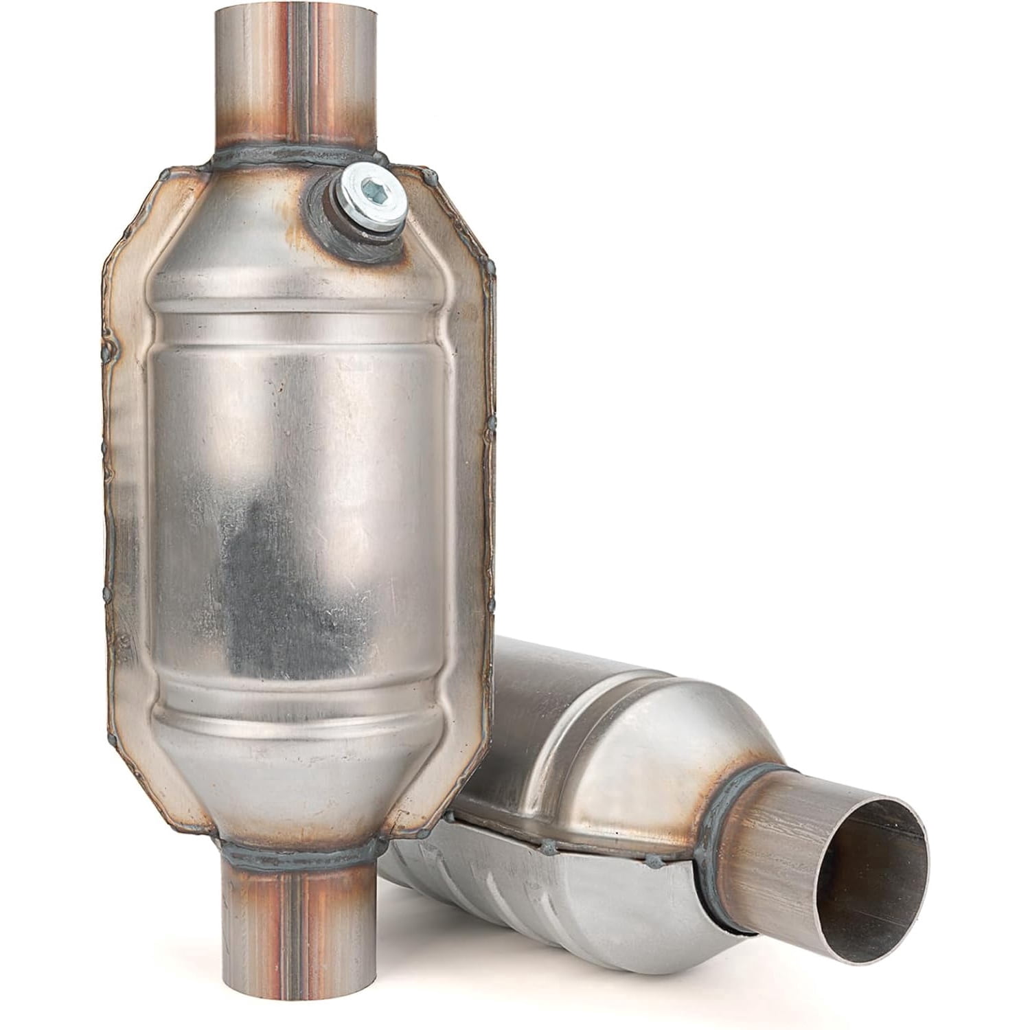 2.25 Inch 2.25" Inlet/Outlet Catalytic Converter Universal High Flow ...