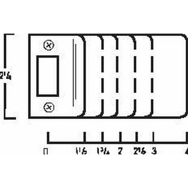 2.25 in. Full Lip Strike with 1.75 in. Extended Lip with Round Corners ...
