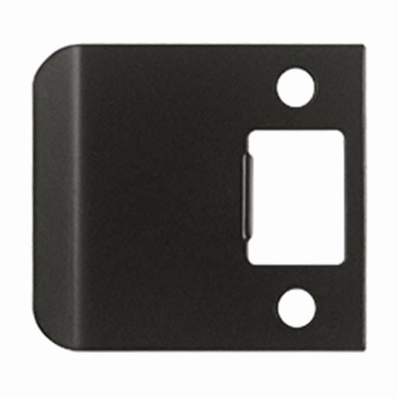 2.25 in. Overall Extended Lip Strike Plate Oil Rubbed Bronze - Solid ...