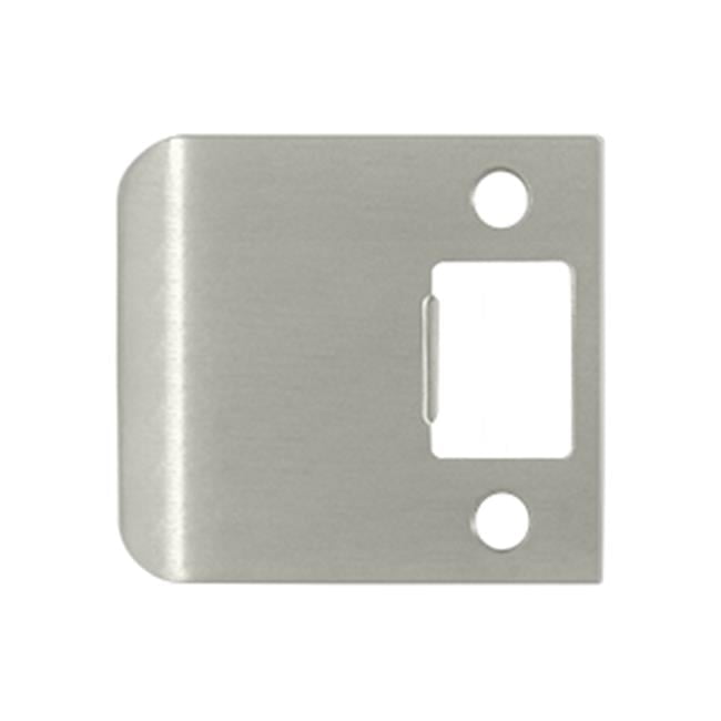 2.25 in. Overall Extended Lip Strike Plate, Satin Nickel - Solid ...