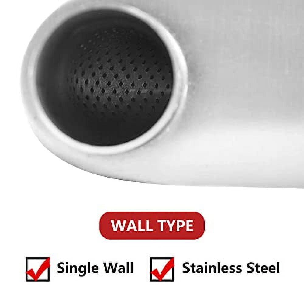 2.25 inch Universal Exhaust Muffler,Muffler 2.25'' Straight-Through ...