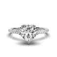 2.25 tcw Luxurious Heart Shape Solitaire with Accents IGI Certified Lab ...