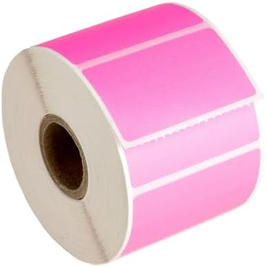 2.25" x 1.25" Pink Address Labels on 1" Core Compatible with Zebra and ...
