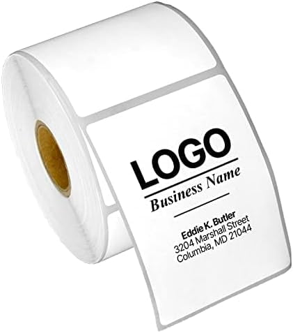 2.25" x 3" Direct Thermal Label - Compatible with Rollo Label Printer ...