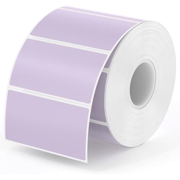2.25"x1.25" Thermal Sticker Labels - Purple Self-Adhesive Barcode Label ...